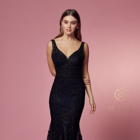 Nox | Dresses | New Polyester Off The Shoulder Long Mermaid Sleeveless ...